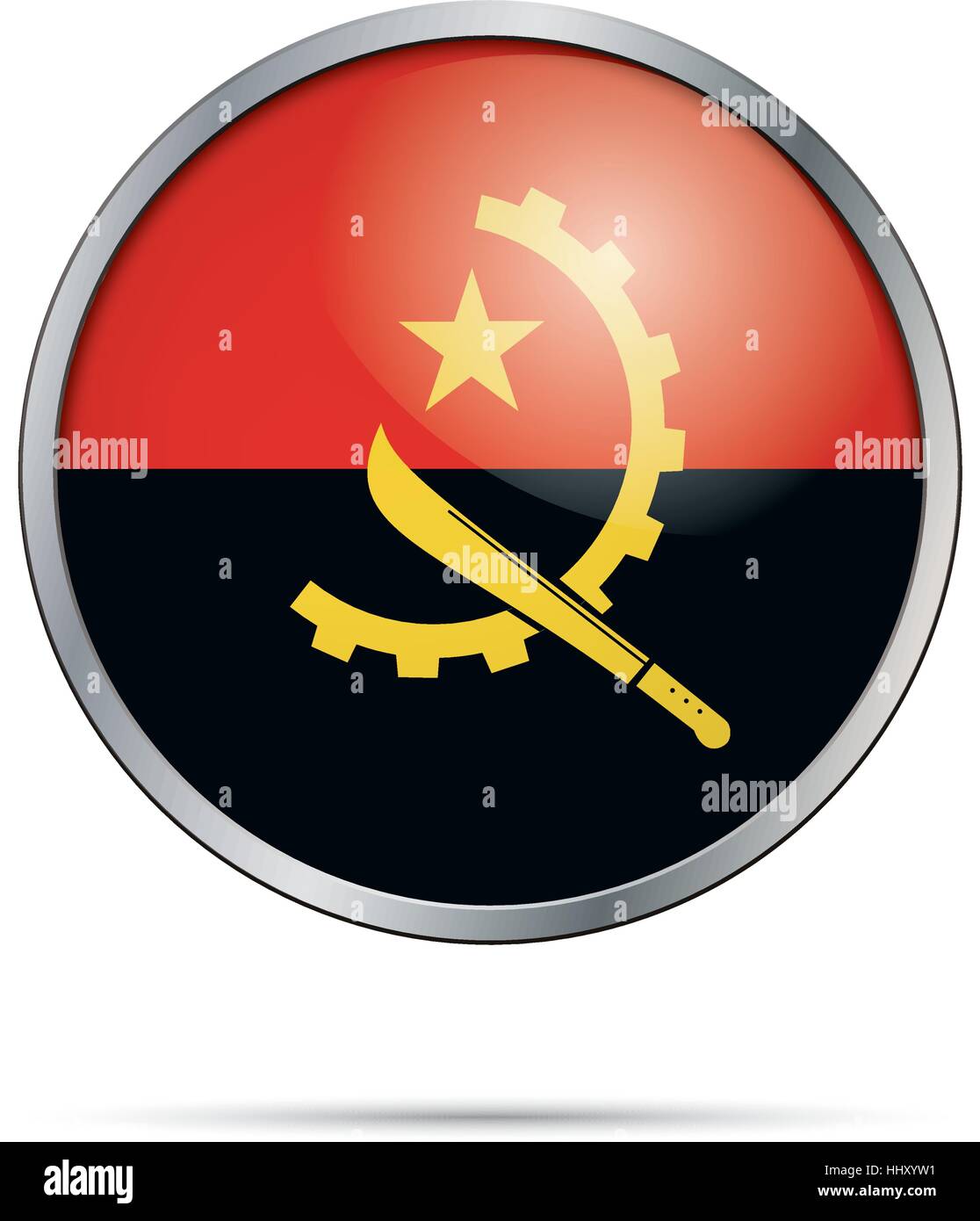 Angola star flag angolan Stock Vector Images - Alamy