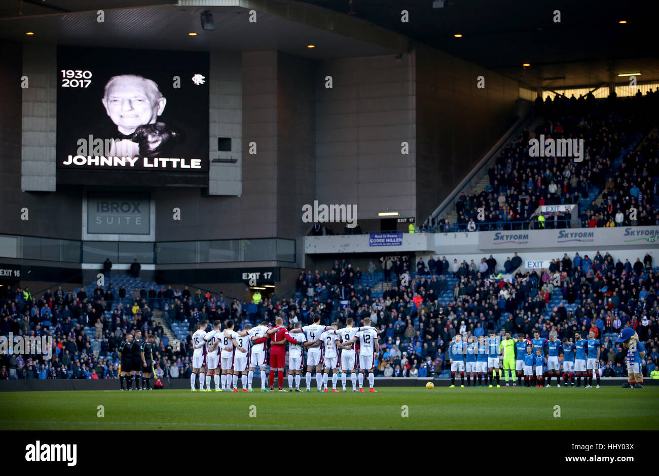 Memory former rangers player johnny little hi-res stock photography and ...