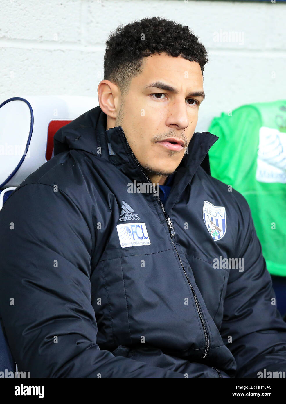 West Bromwich Albion's Jake Livermore on the bench during the Premier ...