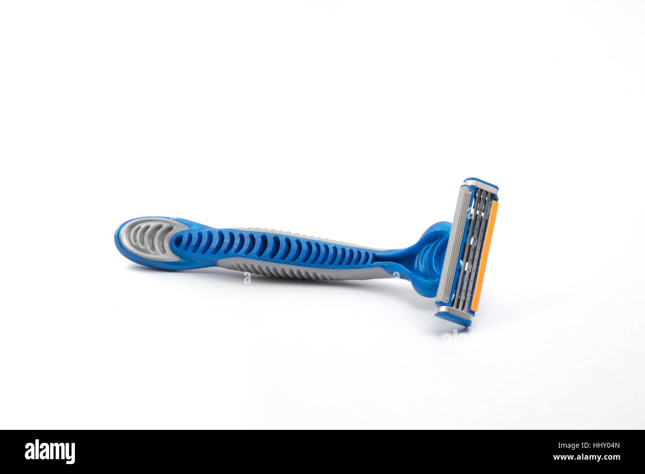 shaving razor tri blade isolated on a white background Stock Photo - Alamy