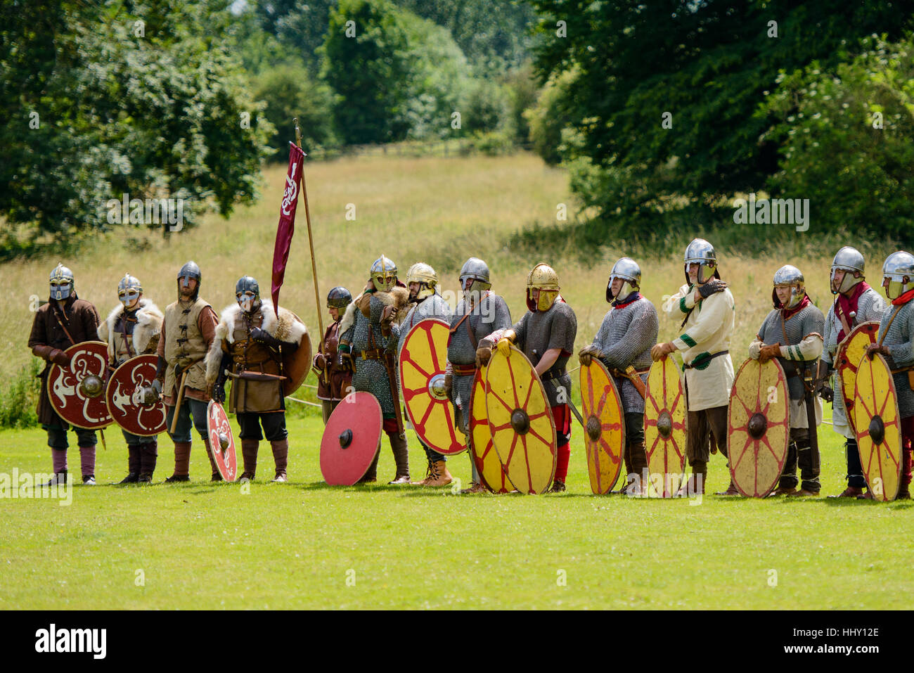 Ancient British soldiers lined up, ready to charge Stock Photo - Alamy
