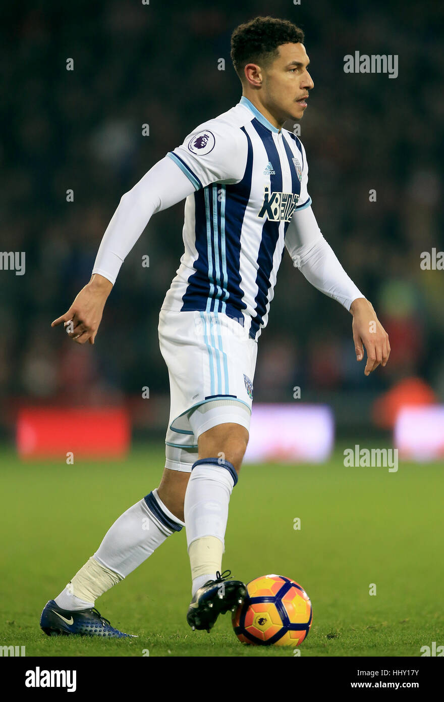 West Bromwich Albion's Jake Livermore during the Premier League match ...