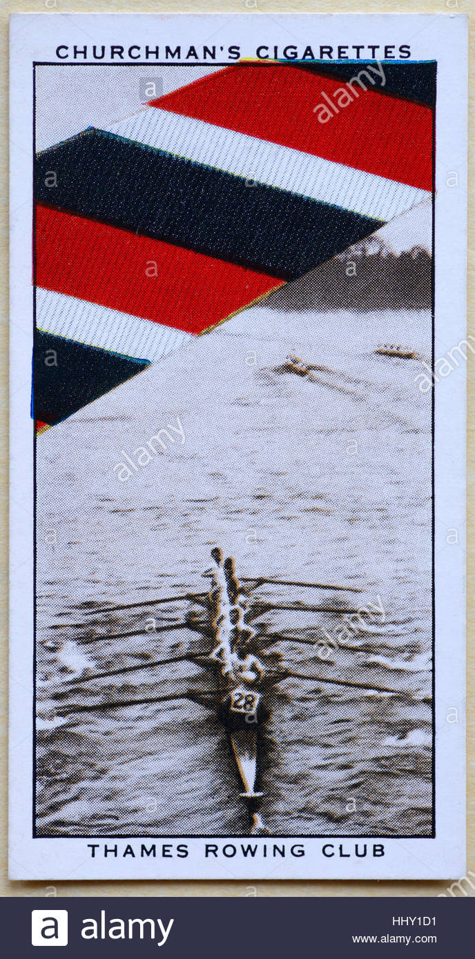 Thames Rowing Club tie Stock Photo - Alamy