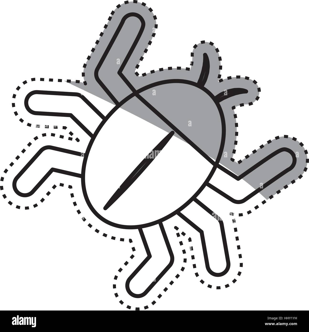 Isolated bug symbol Stock Vector Image & Art - Alamy