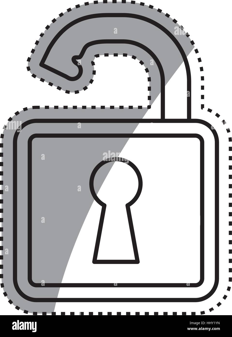 Padlock security system Stock Vector Image & Art - Alamy