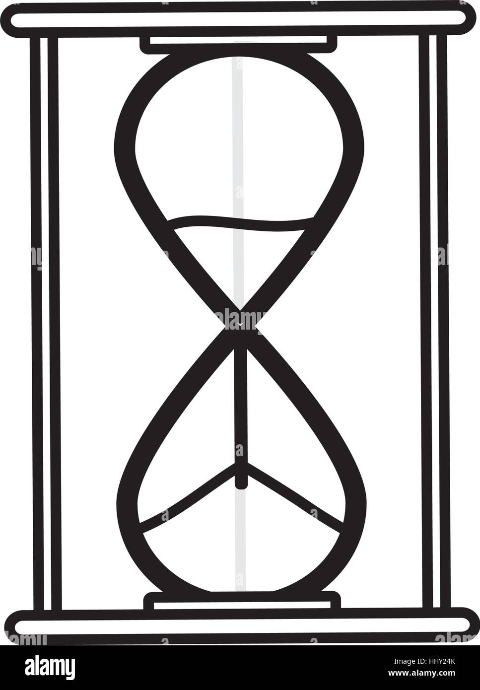 Hourglass antique clock Stock Vector Image & Art - Alamy