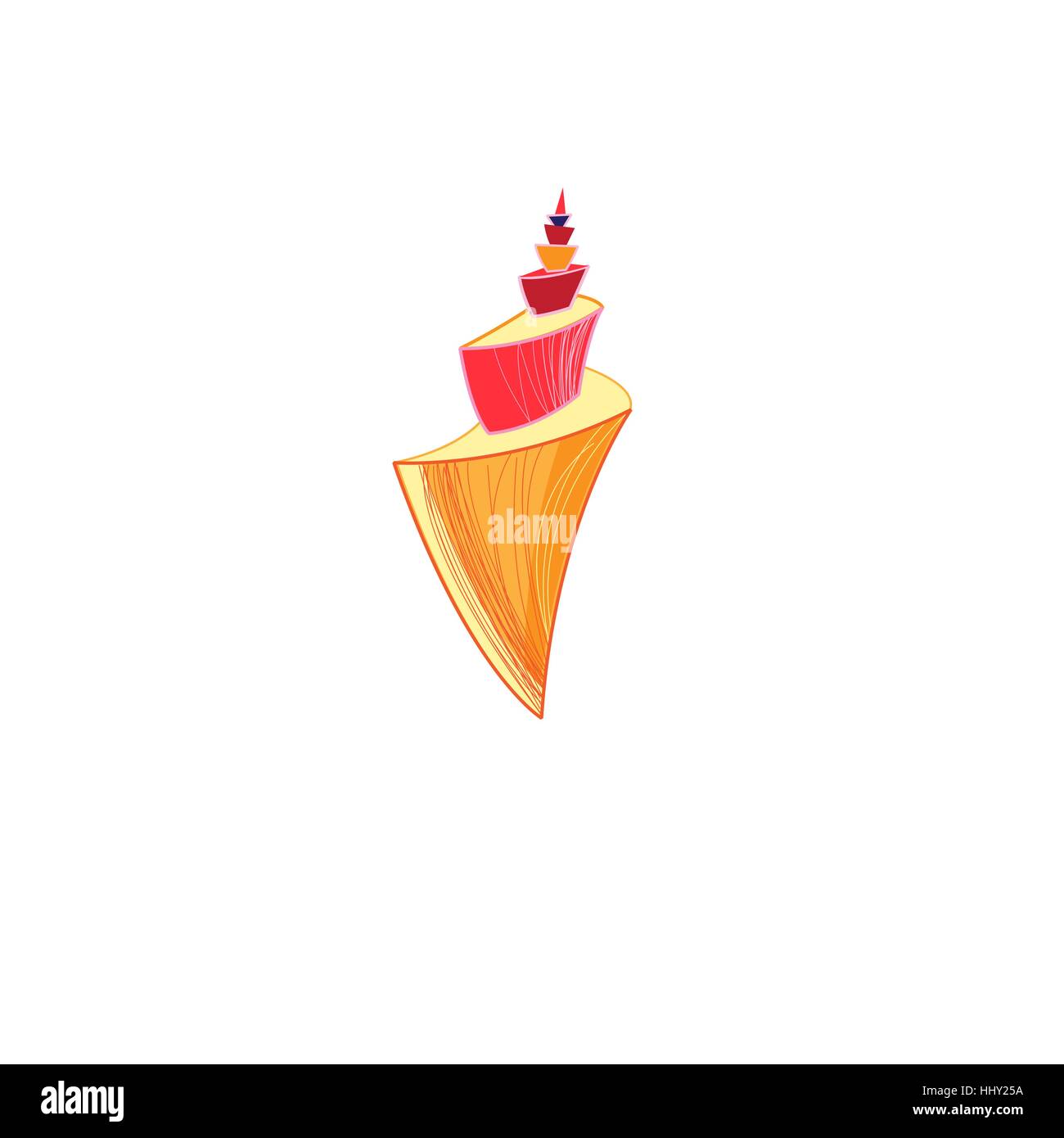 Beautiful vector shell symbol on a white background Stock Vector Image ...