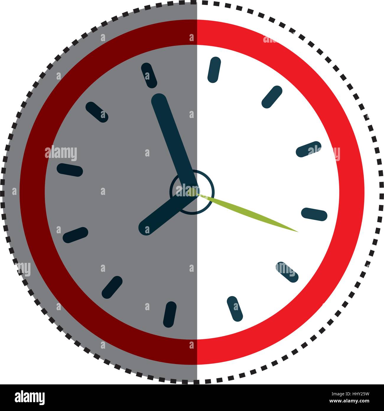 Isolated time clock Stock Vector Image & Art - Alamy