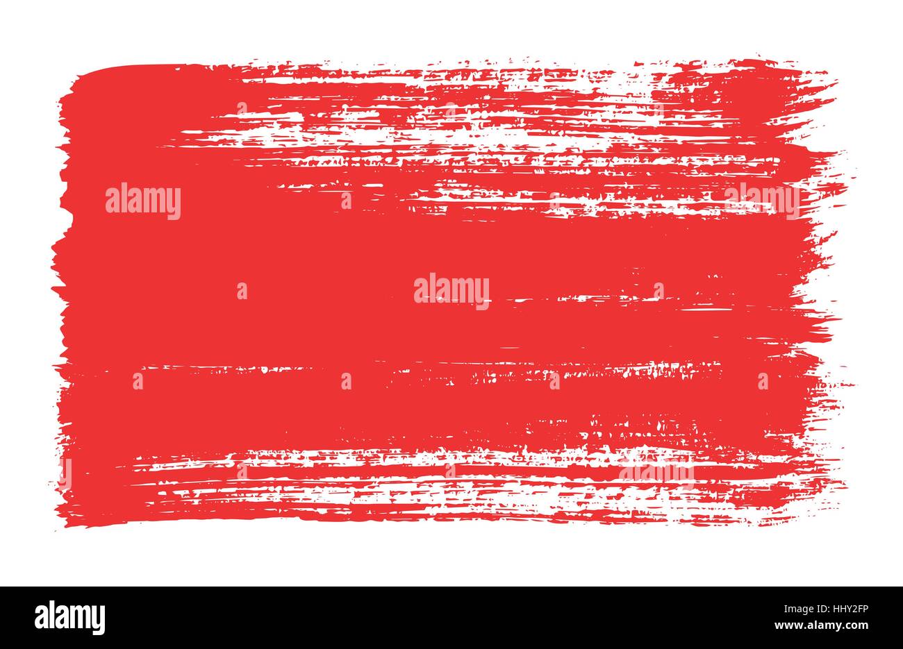 the red vector brush strokes of paint on white background Stock Vector ...