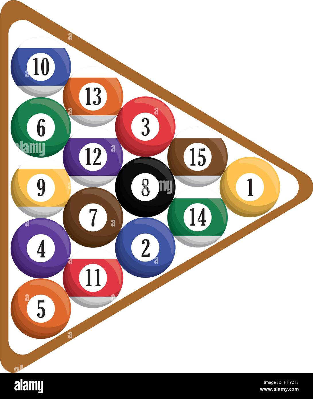 Billiard balls clipart hi-res stock photography and images - Alamy