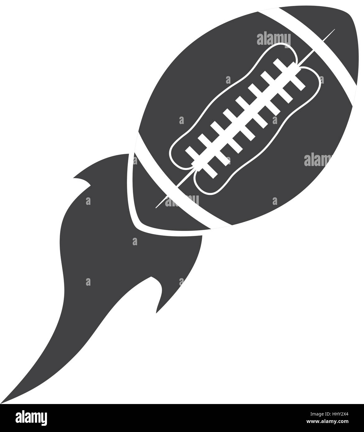 flying ball american football icon Stock Vector Image & Art - Alamy