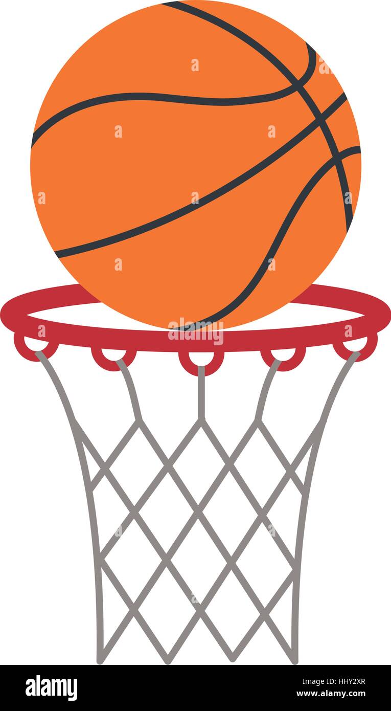ball basket basketball score shooting Stock Vector Image & Art - Alamy