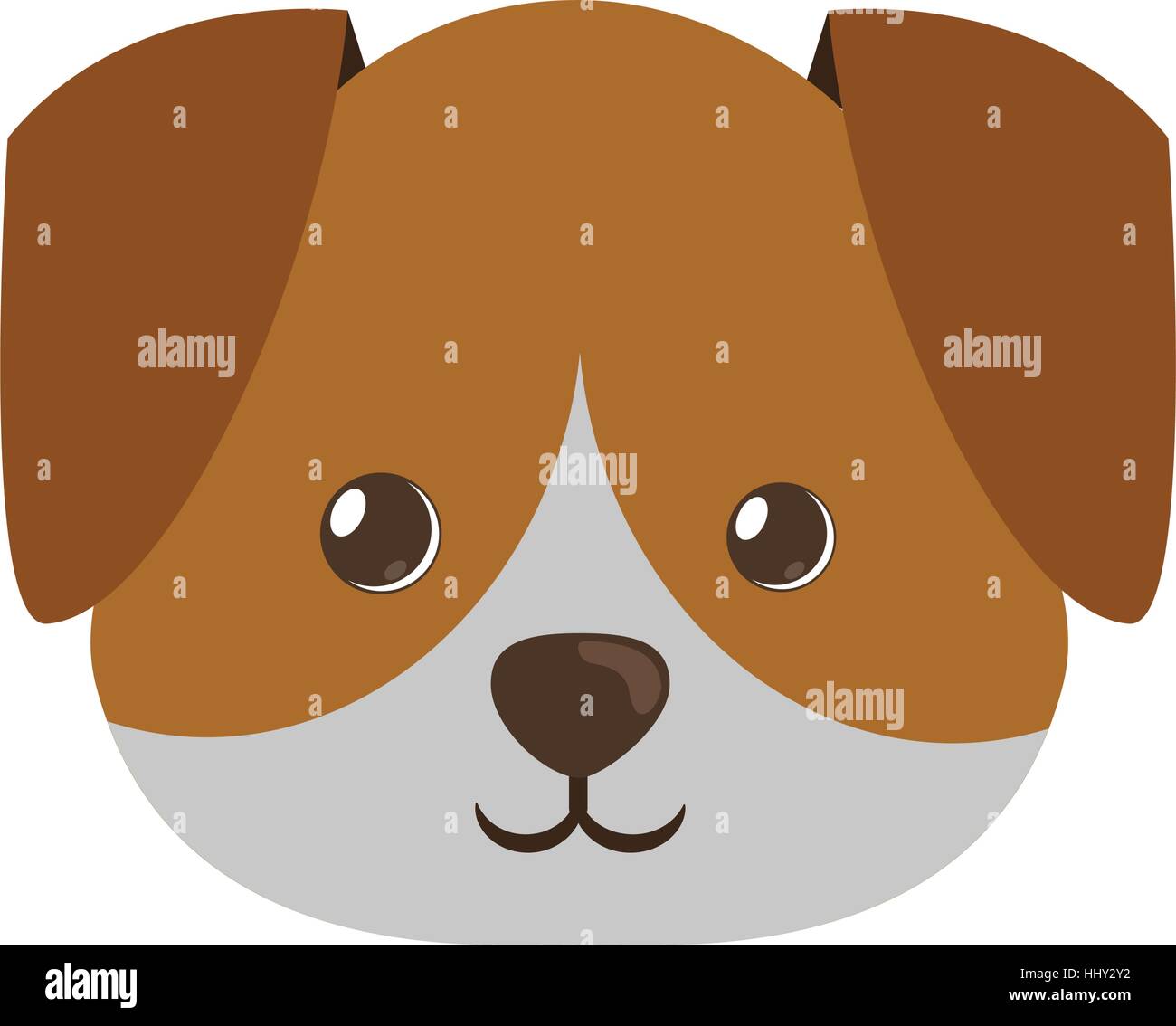 cute face doggy pet icon Stock Vector Image & Art - Alamy