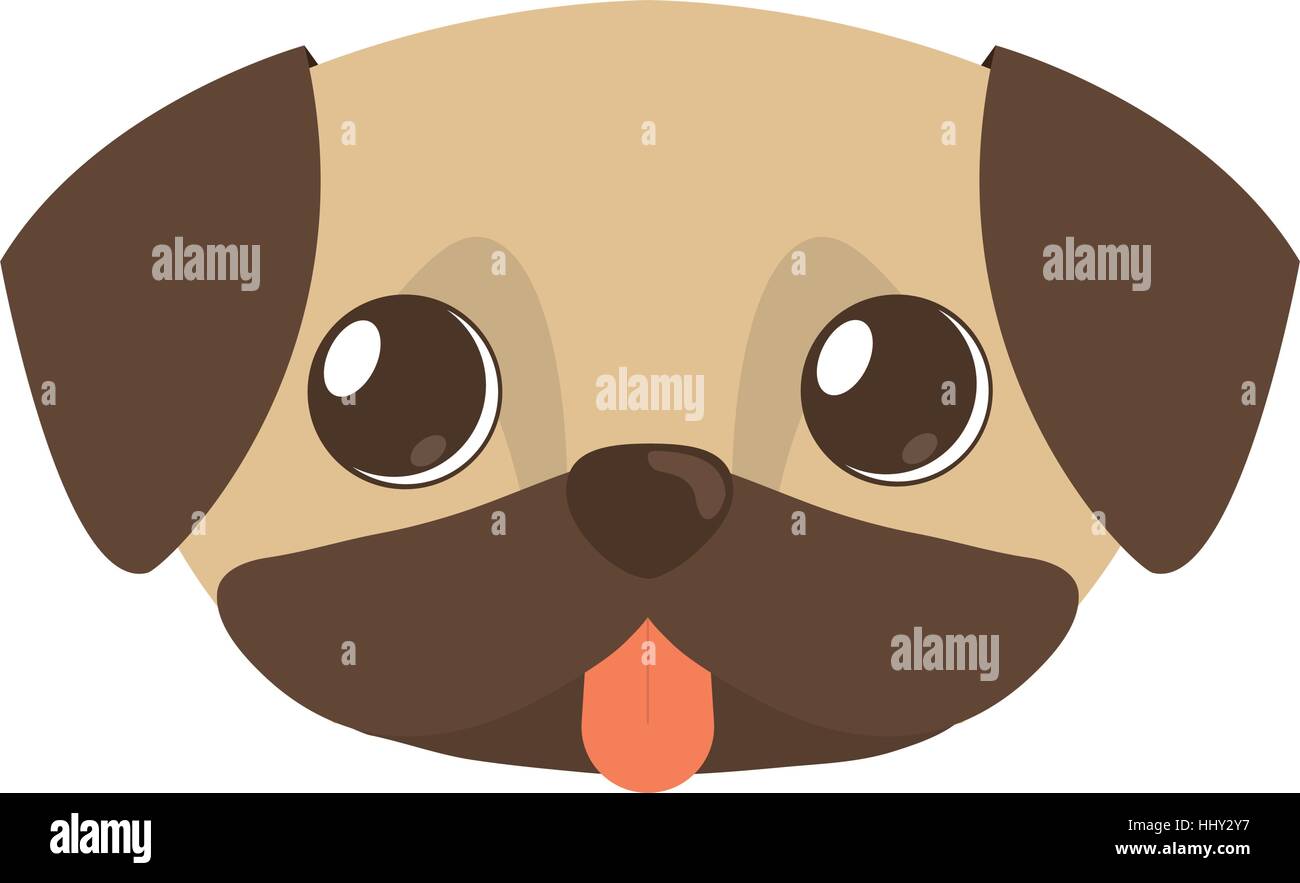 Portrait dog tongue out Stock Vector Images - Alamy
