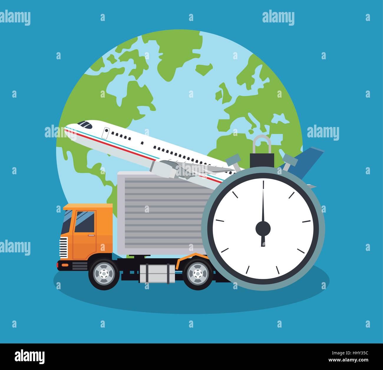 delivery logistics design Stock Vector Image & Art - Alamy