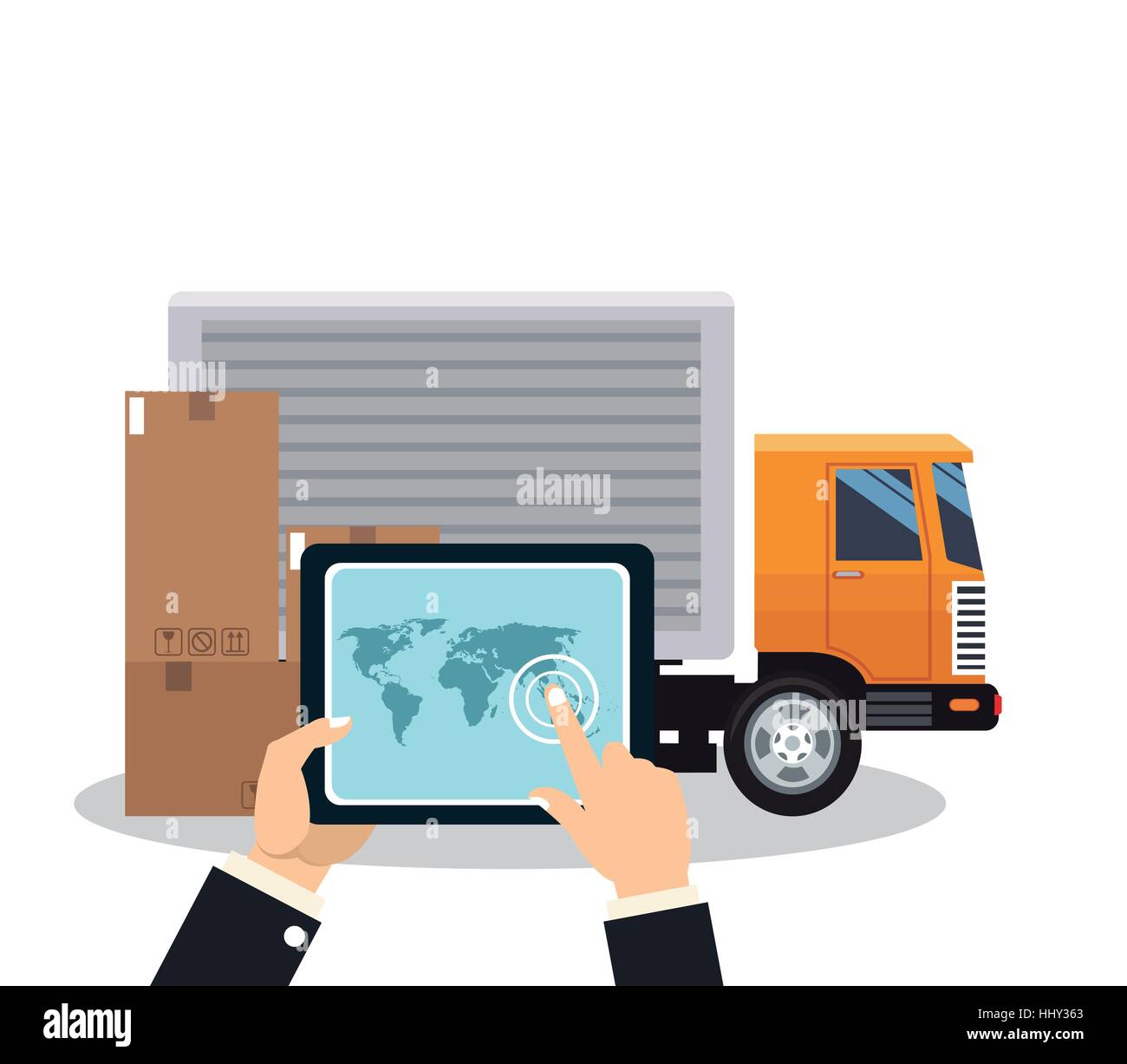 delivery logistics design Stock Vector Image & Art - Alamy