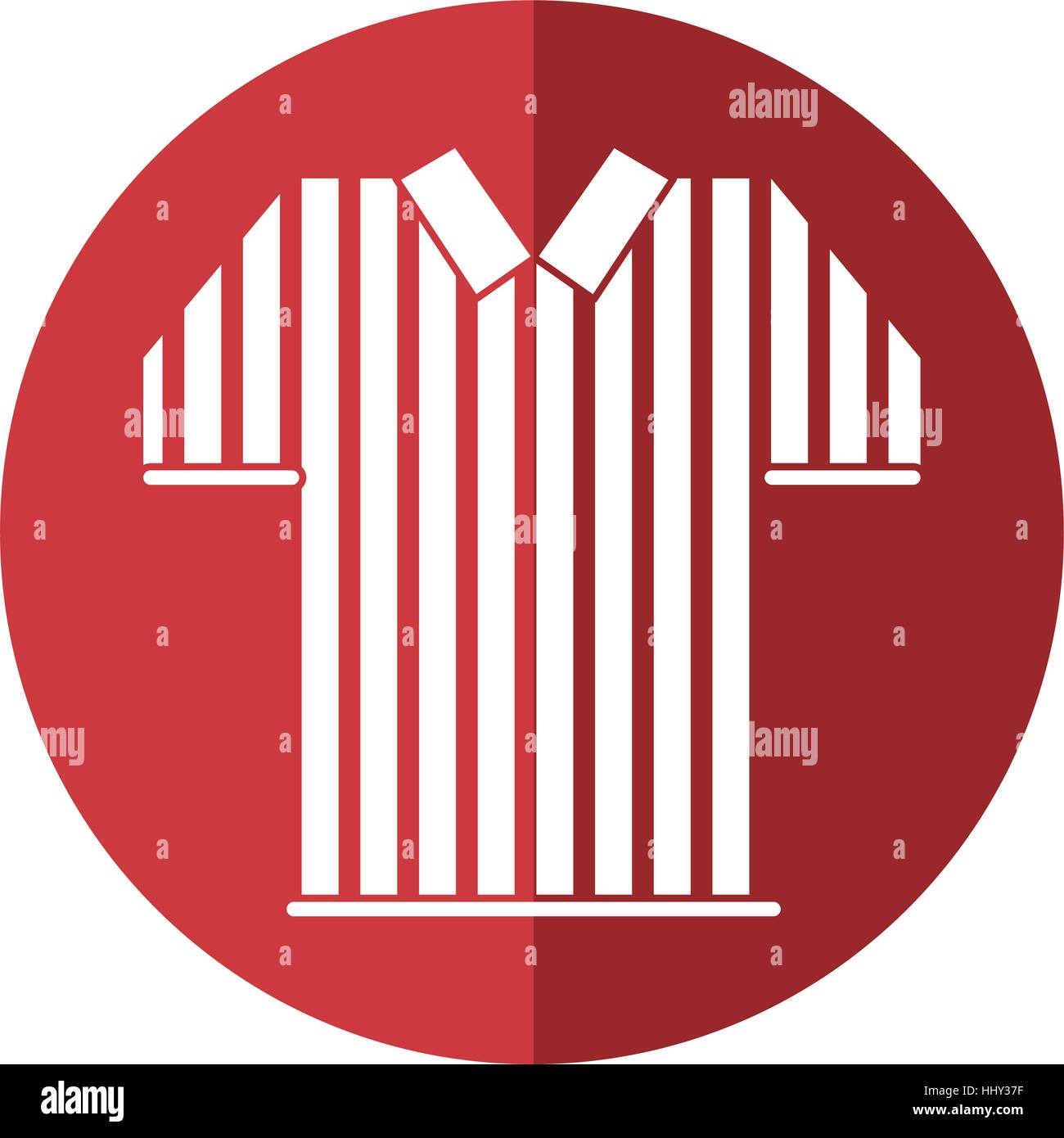 referee jersey stripes american football shadow Stock Vector Image ...