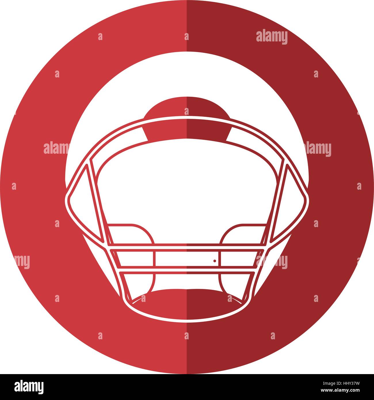 helmet american football front view shadow Stock Vector Image & Art - Alamy