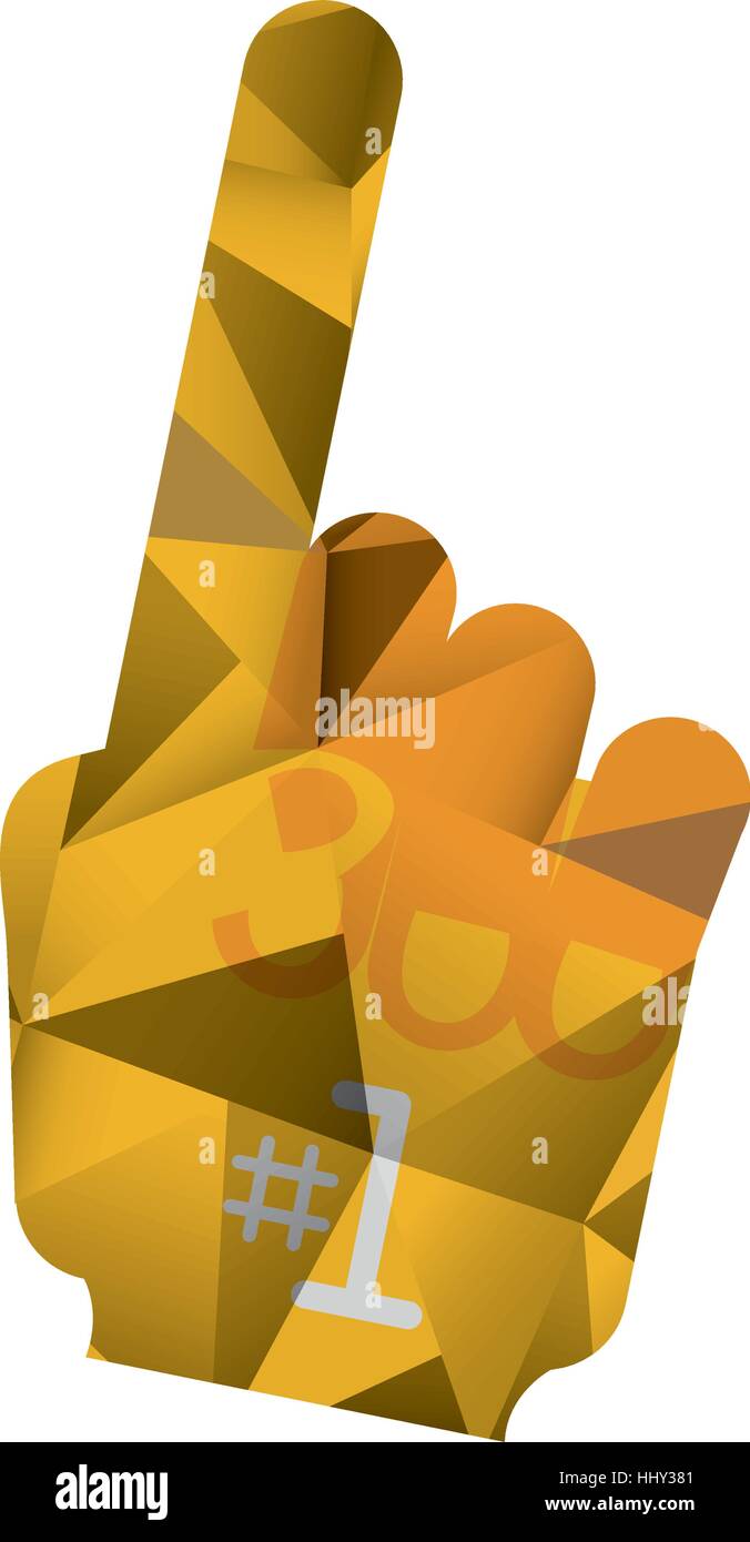 hand fan american football abstract Stock Vector Image & Art - Alamy