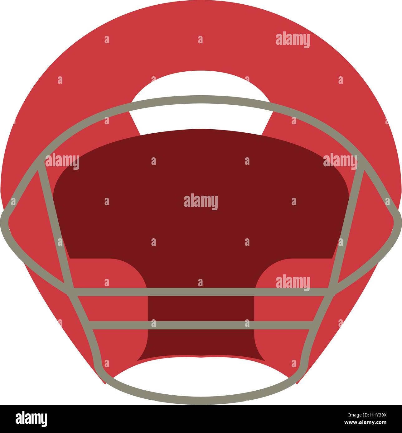 helmet american football front view Stock Vector Image & Art - Alamy