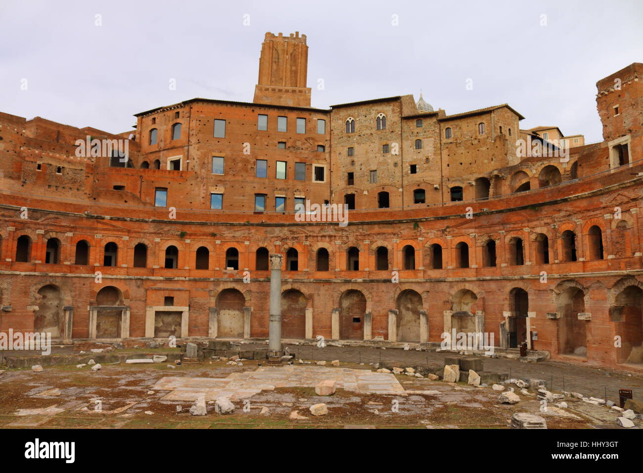 Trajan's Market , Roman Forum, Rome, Italy Stock Photo - Alamy