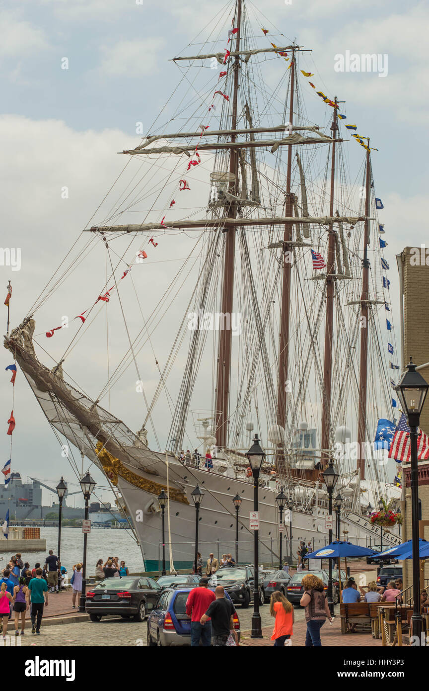 Spanish Naval Schooner Fells Point Maryland Stock Photo - Alamy