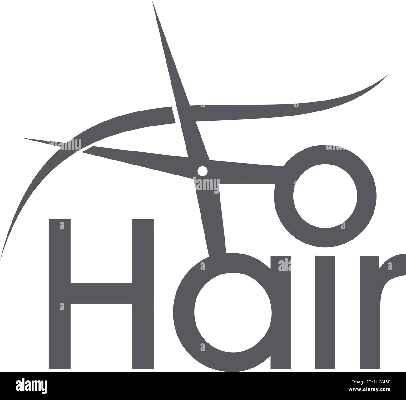 Scissors comb icon line Stock Vector Images - Alamy