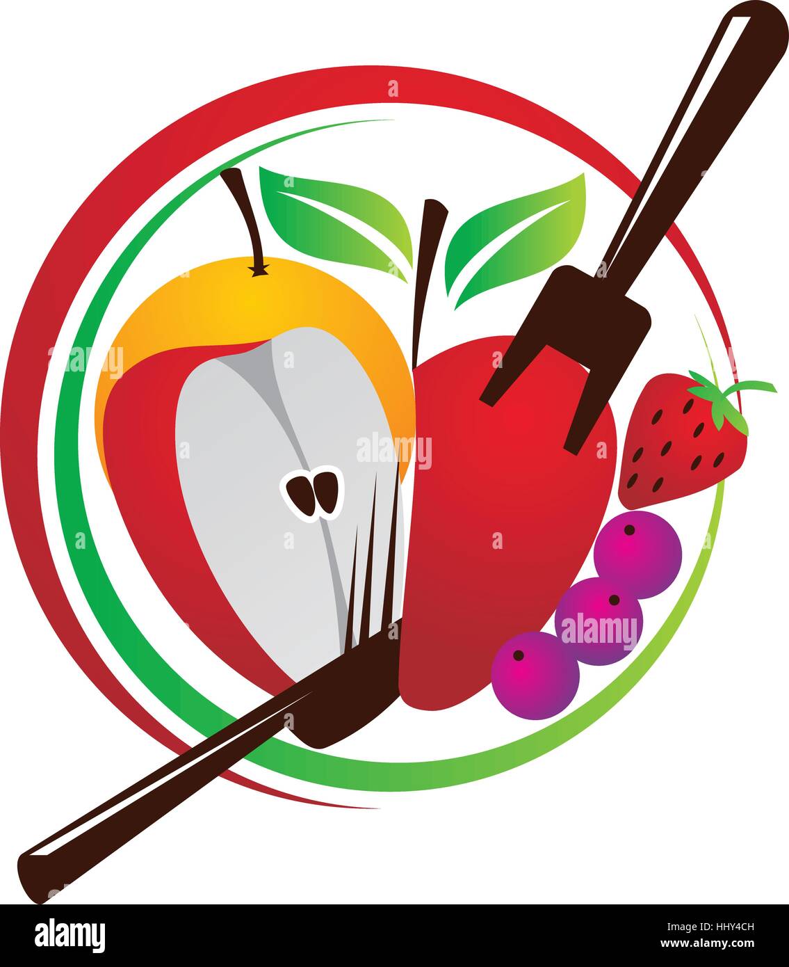 Healthy strawberry plants Stock Vector Images - Alamy