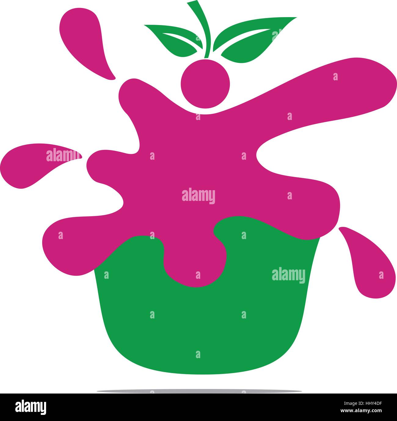 Breakfast food yogurt on Stock Vector Images - Alamy