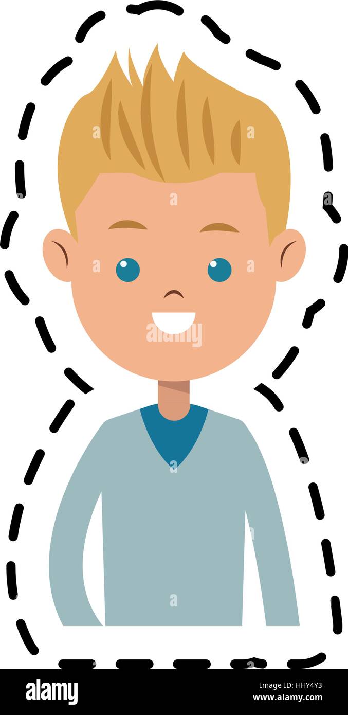 young boy cartoon icon Stock Vector Image & Art - Alamy