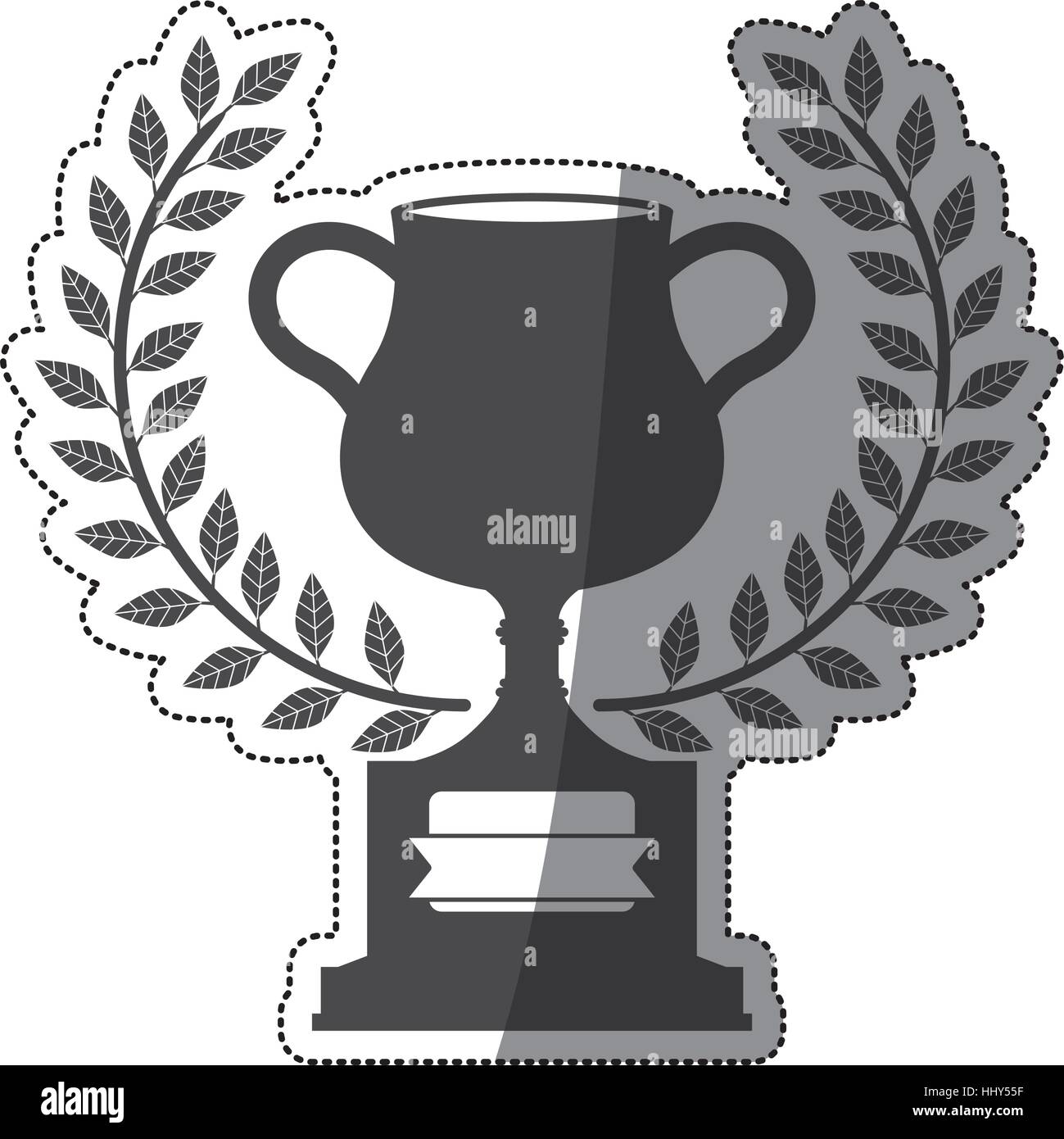 Sticker trophy cup monochrome hi-res stock photography and images - Alamy