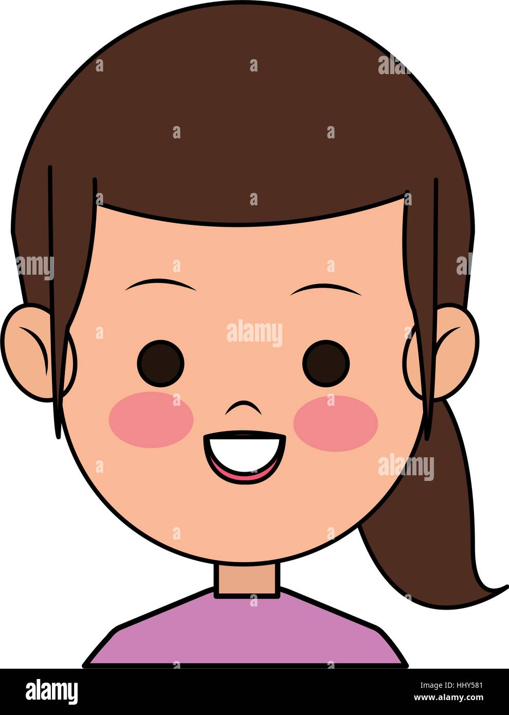 girl cartoon icon Stock Vector Image & Art - Alamy