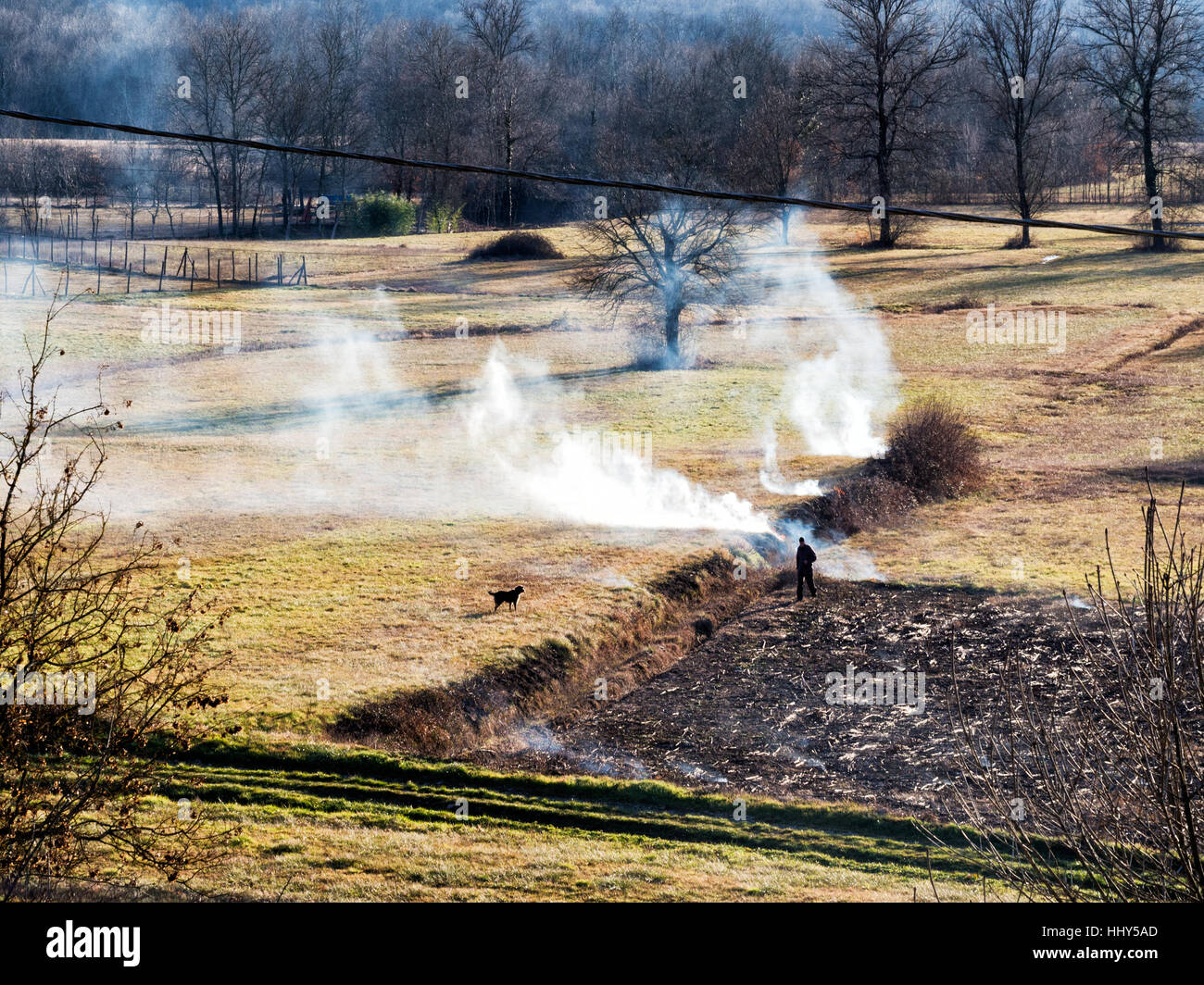 Burning field agriculture hi-res stock photography and images - Alamy