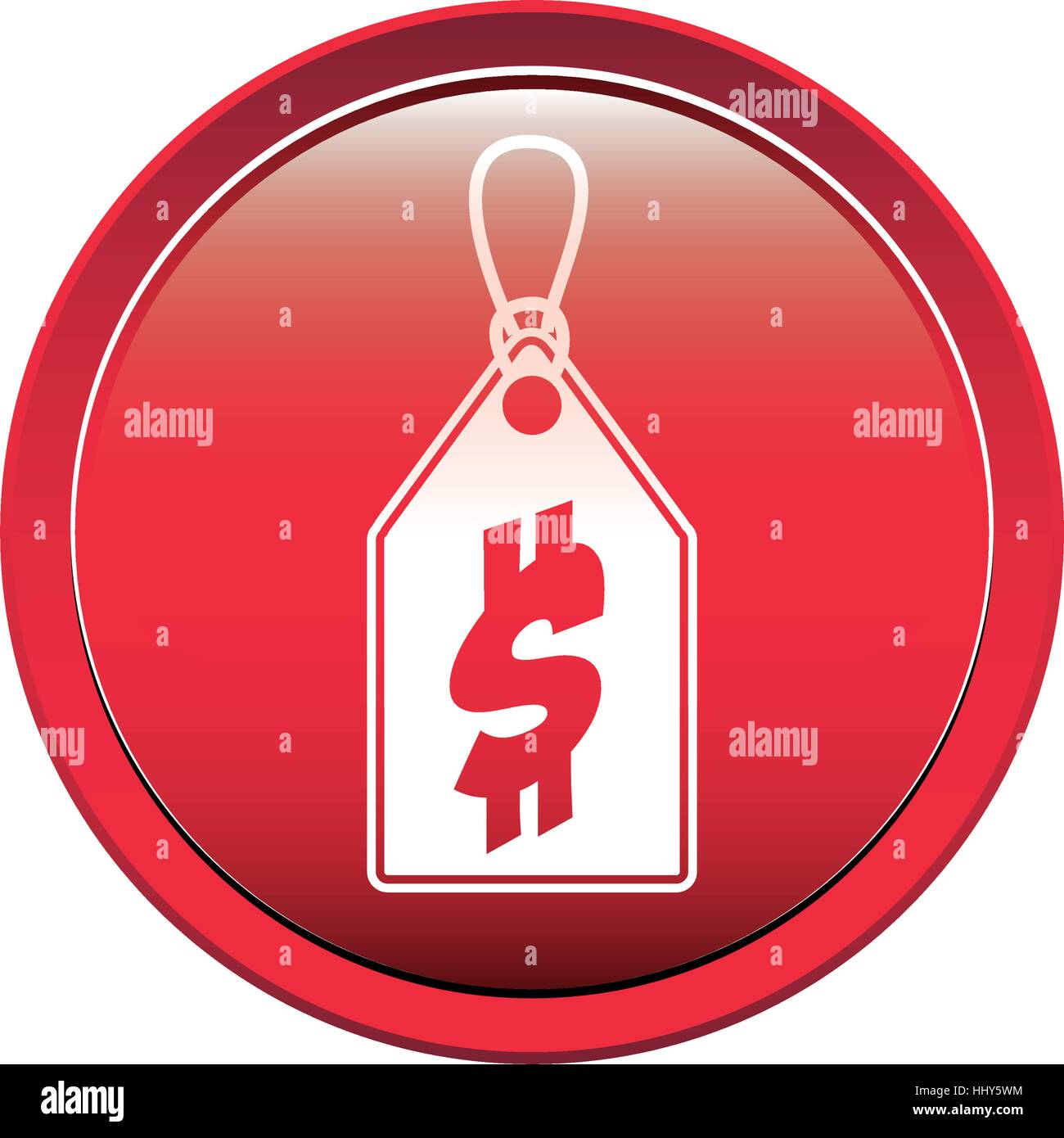 Price tag icon with dollar sign vector illustration Stock Vector Image ...