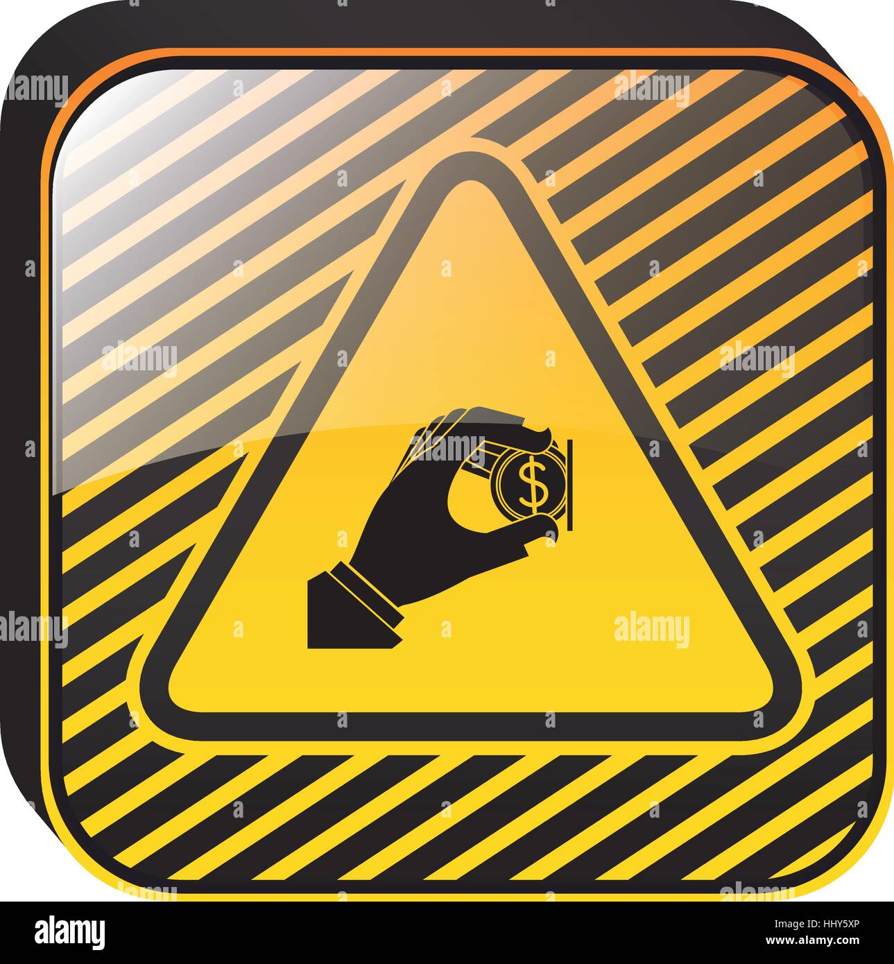 warning sign insert coin icon vector illustration Stock Vector Image ... warning sign insert coin icon vector illustration Stock Vector Image ...