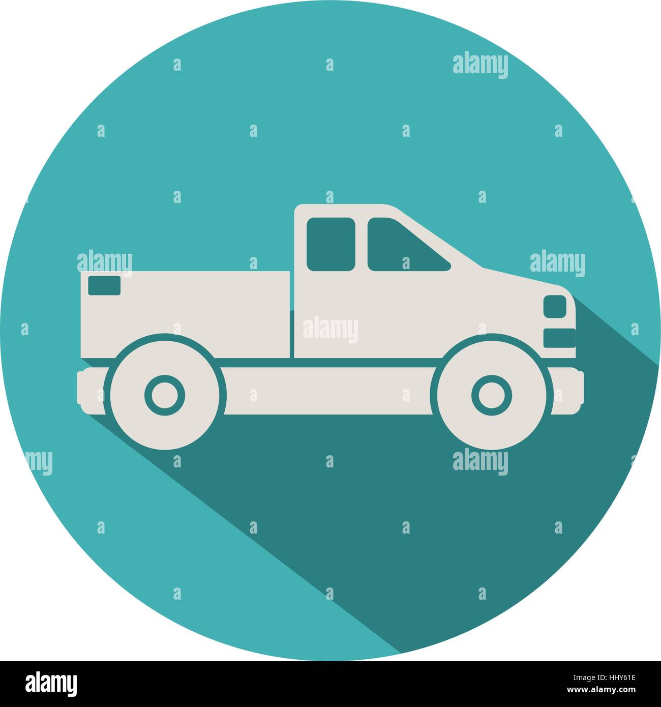 circular shape with van silhouette vector illustration Stock Vector ...