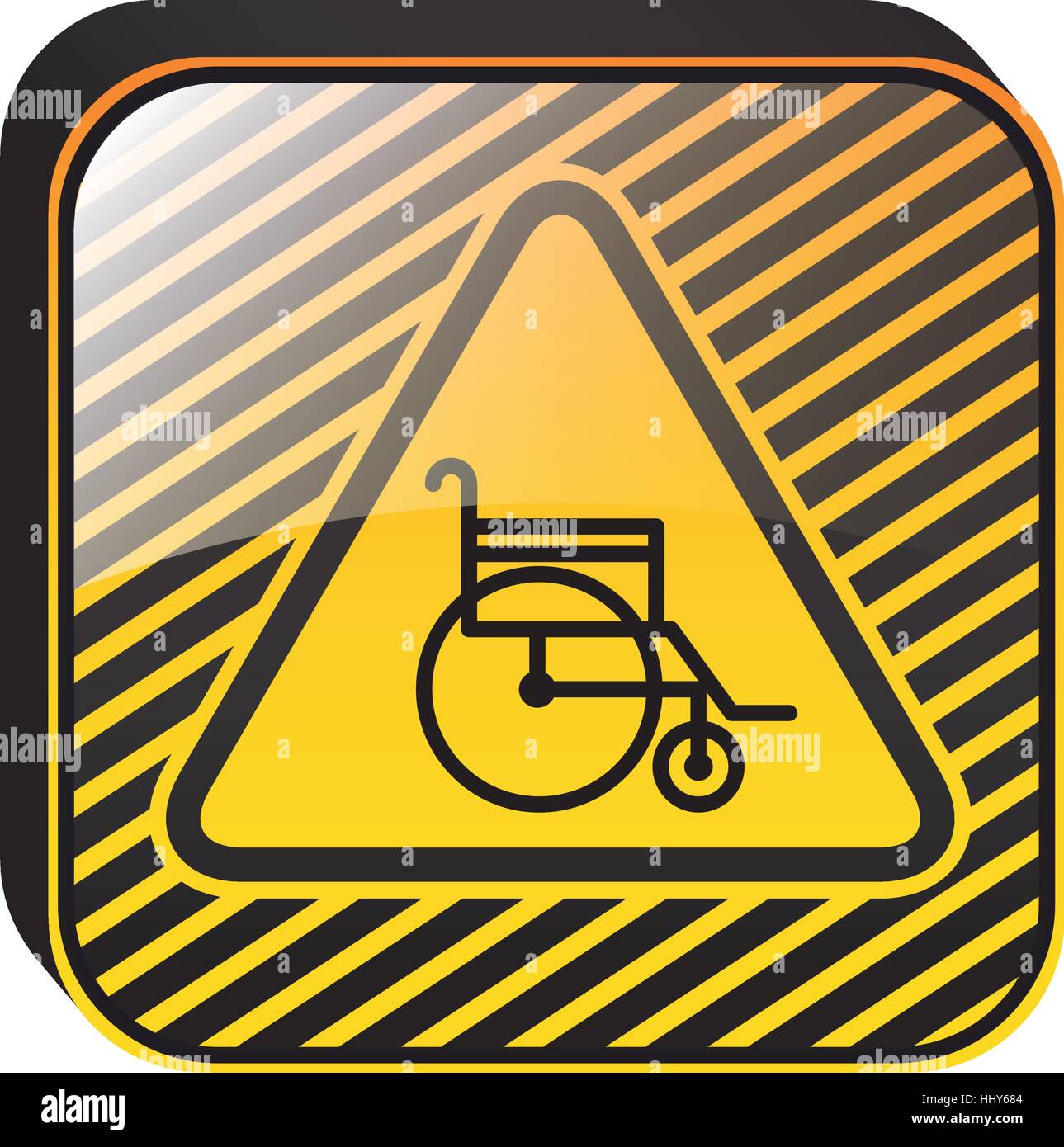 road sign design with wheelchair vector illustration Stock Vector Image ...