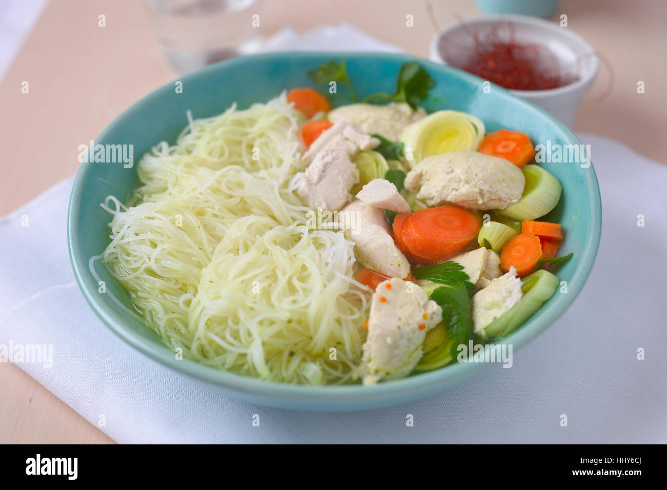 Chicken rice noodle hi-res stock photography and images - Alamy