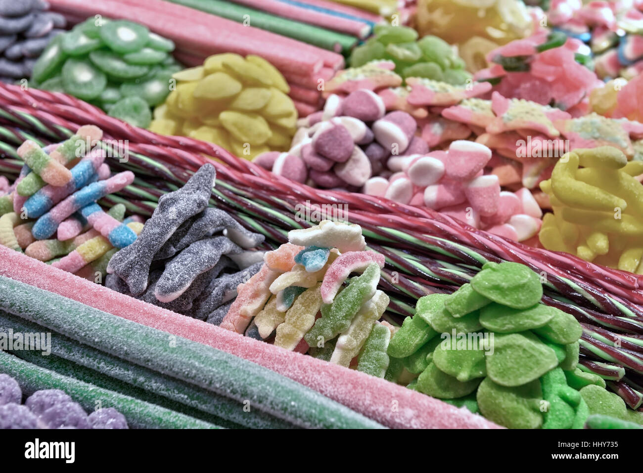 Marmalade Candies of different shapes and colors Stock Photo - Alamy