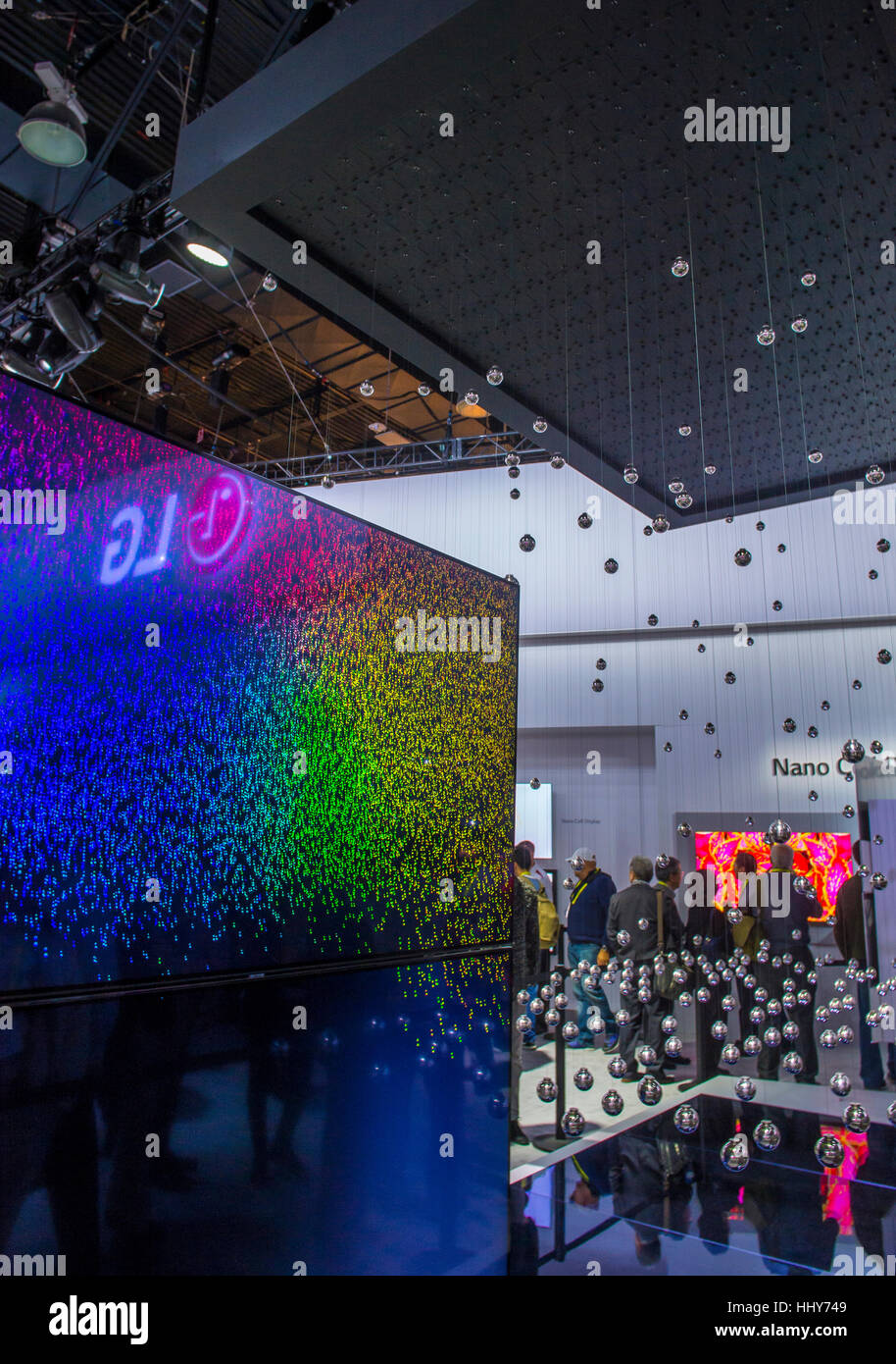 LAS VEGAS - JAN 08 : The LG booth at the CES show in Las Vegas on ...