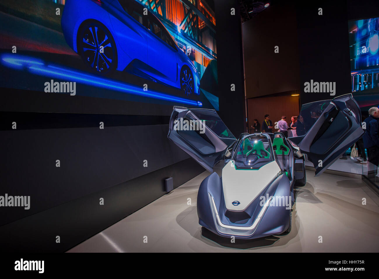 LAS VEGAS - JAN 08 : The Nissan Concept car at the CES Show in Las ...