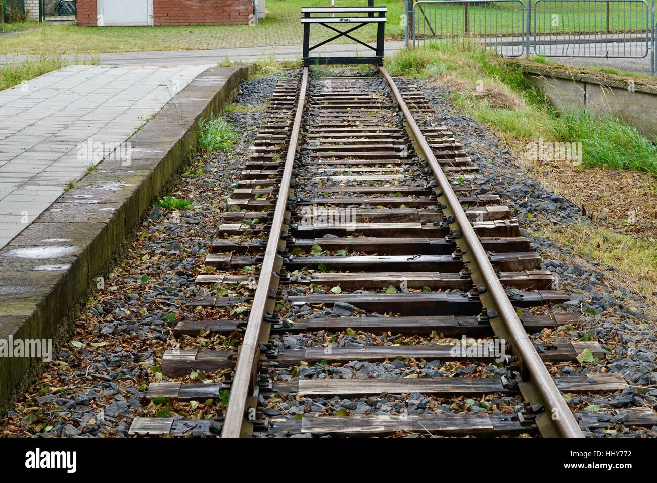 Railway dead end hi-res stock photography and images - Alamy