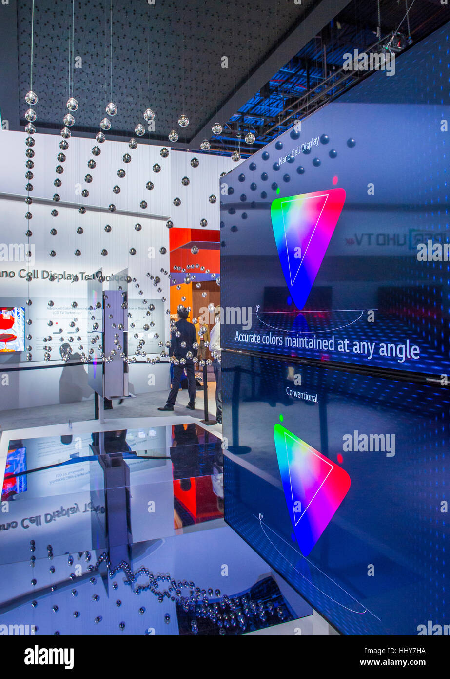 LAS VEGAS - JAN 08 : The LG booth at the CES show held in Las Vegas on ...