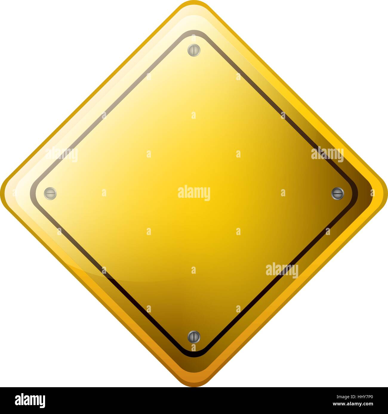 Rhombus sign signal traffic sign hi-res stock photography and images ...