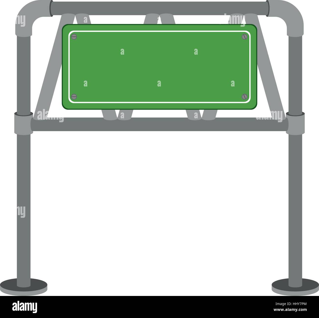 metallic rectangle road sign board vector illustration Stock Vector ...