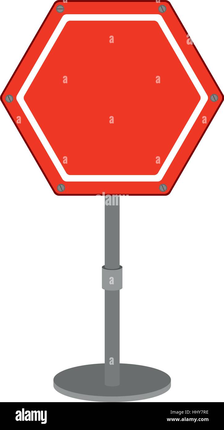 Stop hexagonal signal Stock Vector Images - Alamy