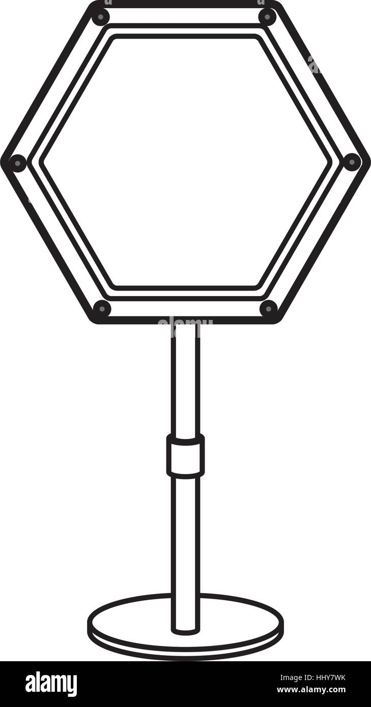 Hexagon Clipart Black And White