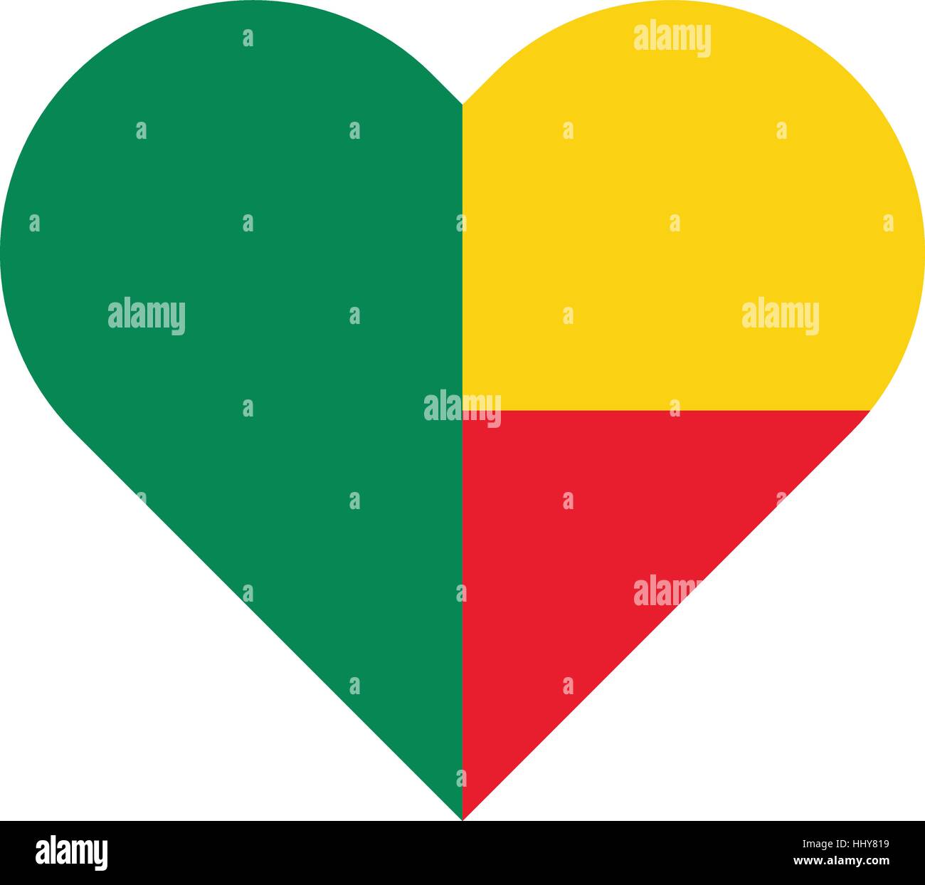 Patriotic heart flat design Stock Vector Images - Alamy