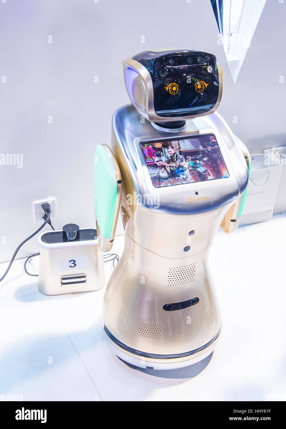 LAS VEGAS - JAN 08 : Robot at the CES Show in Las Vegas, Navada, on ...