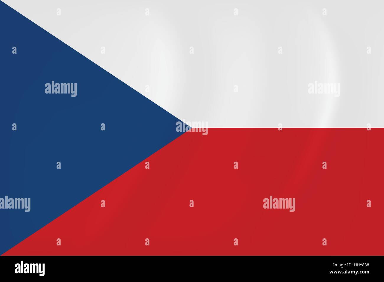 Vector image of the Czech Republic waving flag Stock Vector Image & Art ...